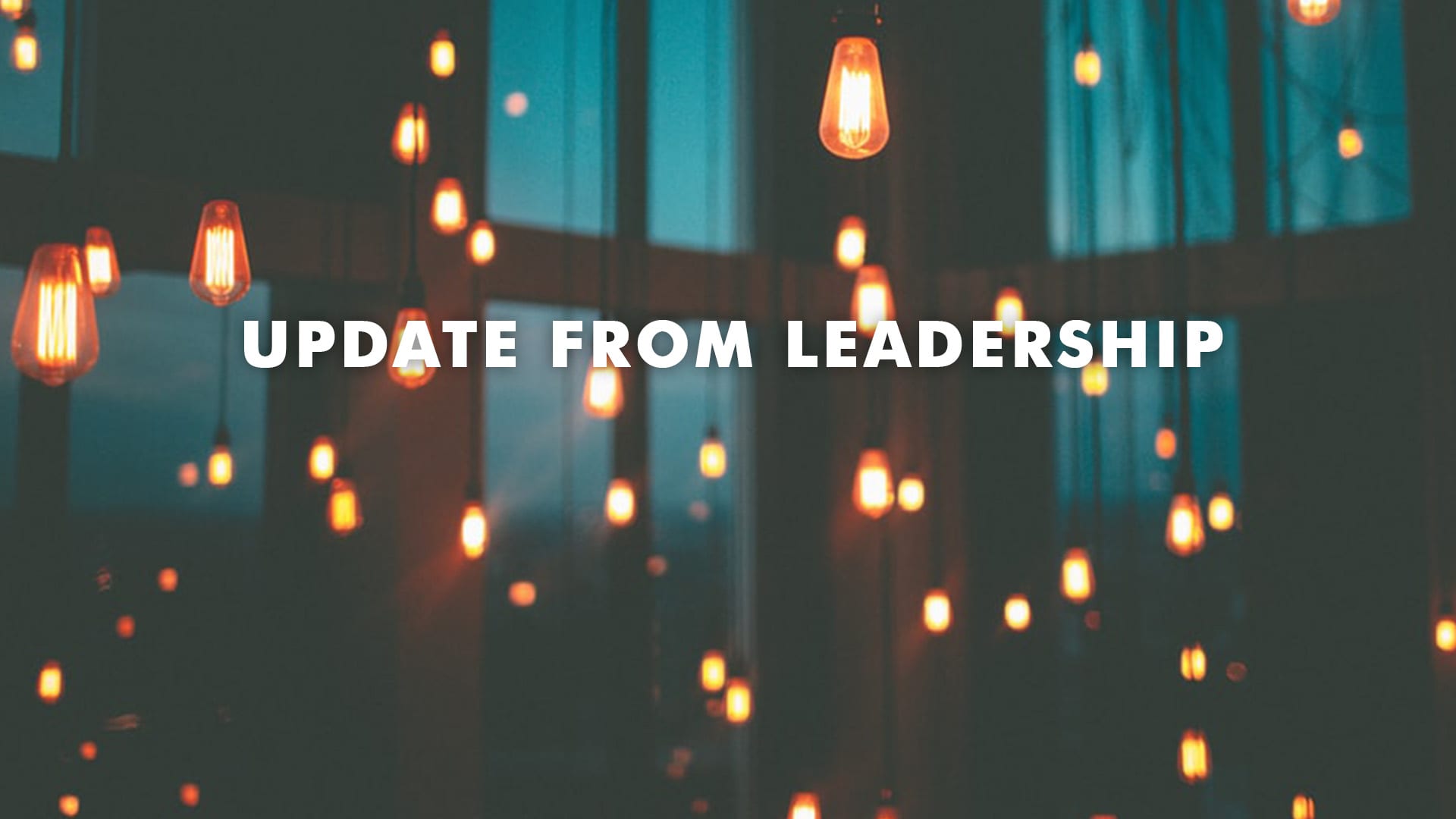 Leadership Update Regarding the Coronavirus